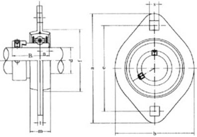 HOUSING PFL-204, PRESSED STEEL FLANGE 2 HOLE - BPFL204 - Power link